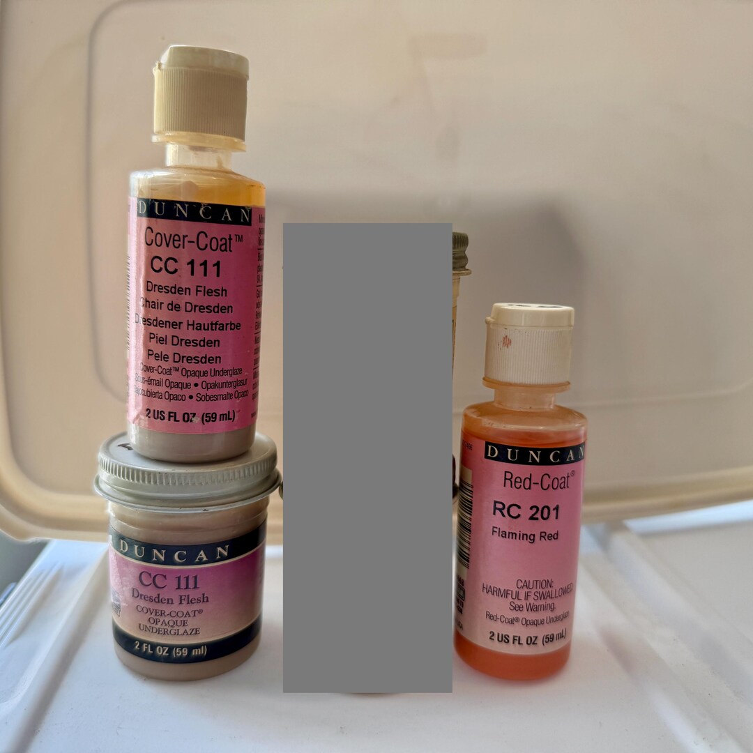 Duncan Ceramic Vintage Underglazes Rare Discontinued Dresden Flesh ...