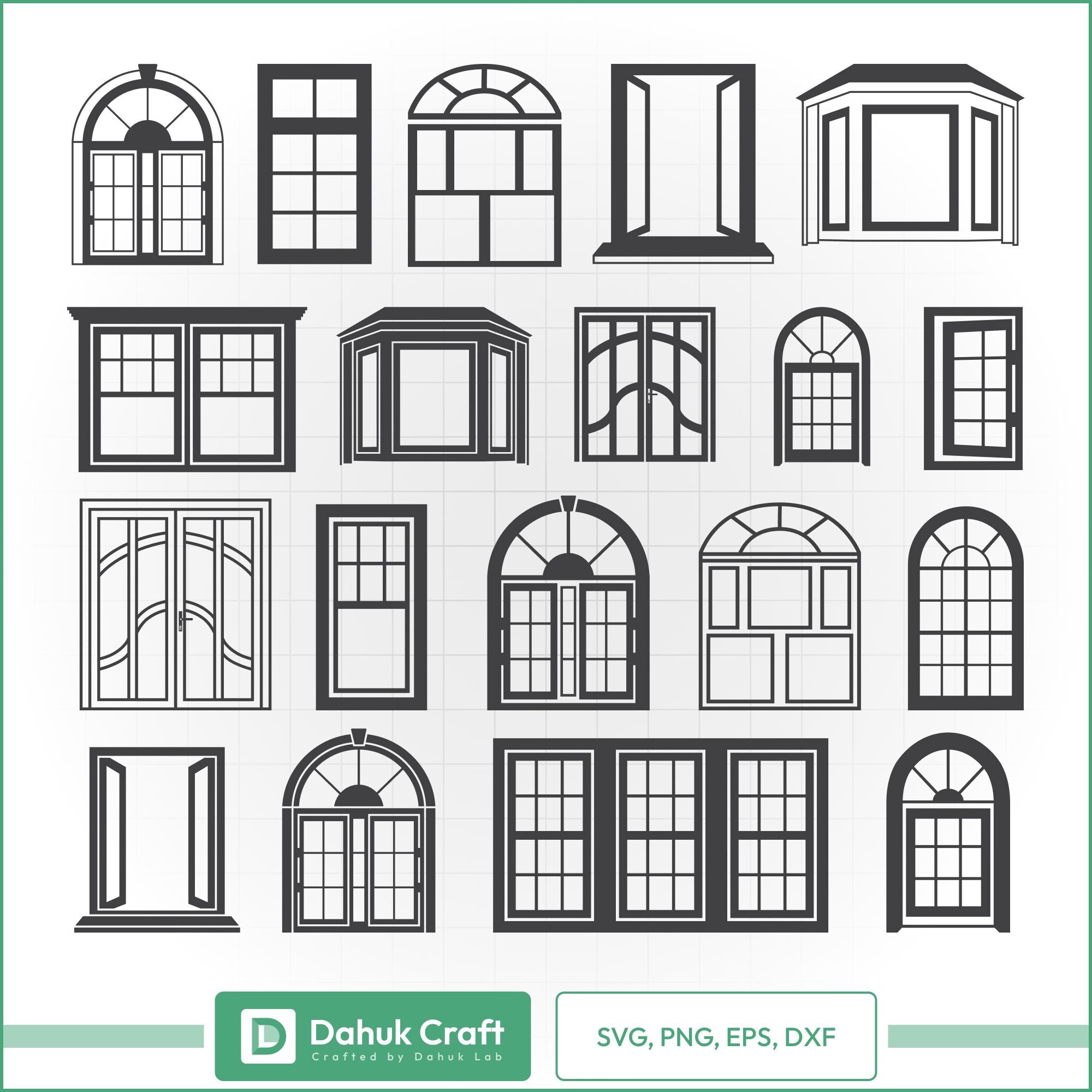 Windows Svg, Windows Bundle, Casement Svg, Window Frame Svg, Windows ...
