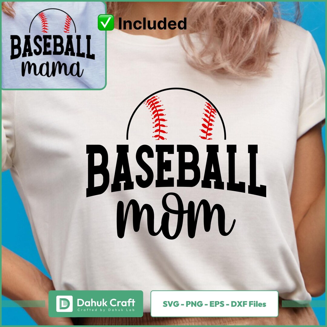 Baseball Mom SVG: Sports Mama Cut Files for Cricut & Silhouette ...