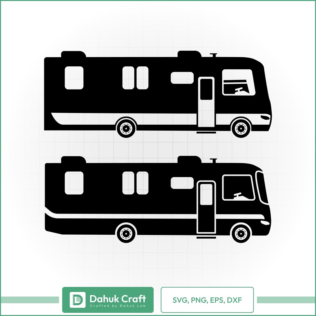 Class A Motorhome SVG Bundle – RV Silhouette Cut Files for Cricut ...