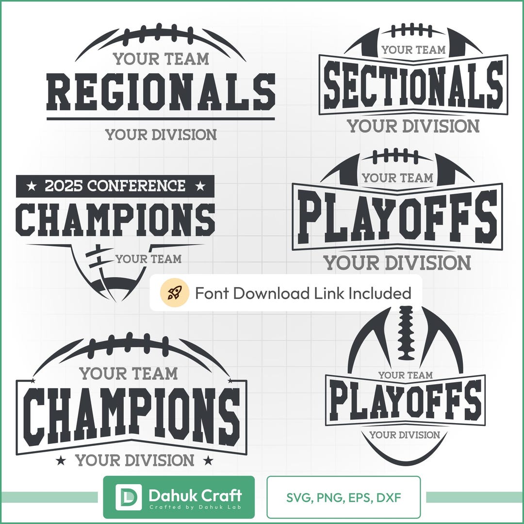 Football Playoff SVG PNG | Championship Shirt Design | Undefeated Team ...