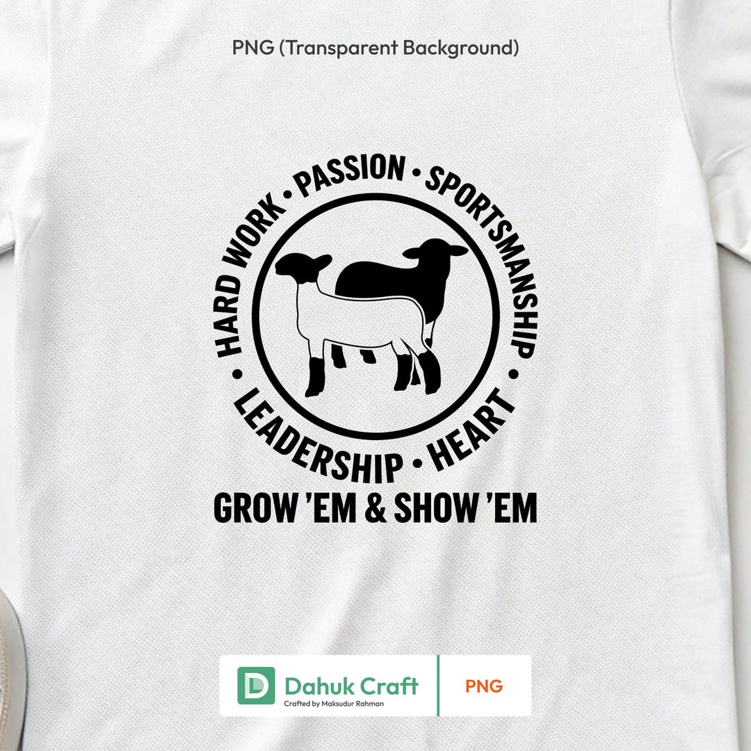 Show Lamb PNG | 4H FFA Fair Shirt Design (digital Download) - Etsy