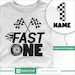 Vintage Race Car 1st Birthday PNG: Fast One Design (digital Download ...