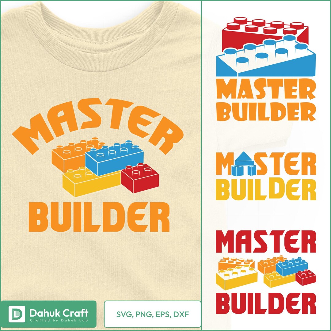 Master Builder Toy Bricks SVG, Kids Graphic (digital Download) - Etsy