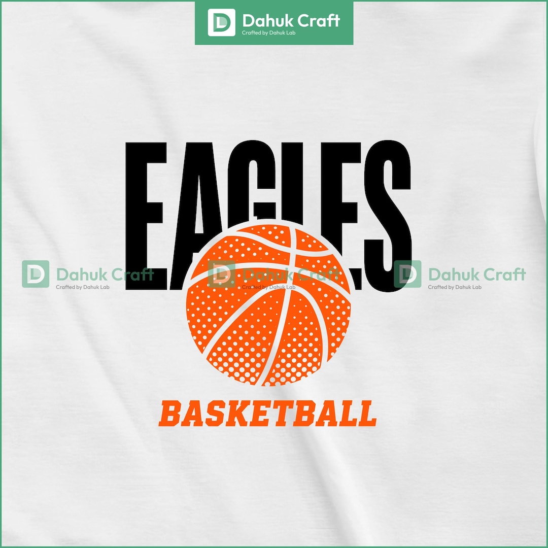 Eagles Basketball SVG | Orange Team Logo Design (cut File) - Etsy