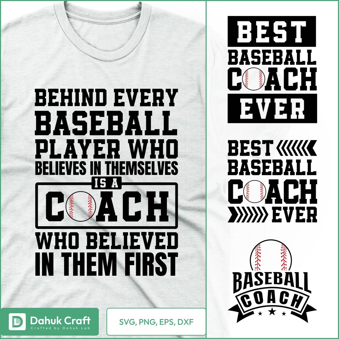 Baseball Coach SVG Bundle: Sports T-shirt Design (digital Download) - Etsy
