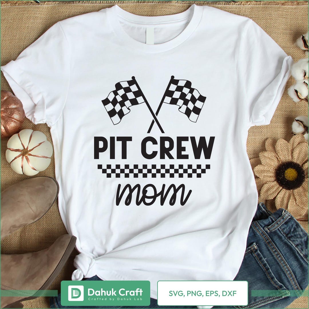 Pit Crew Mom Racing SVG: Car Racing Birthday Design (digital Download ...