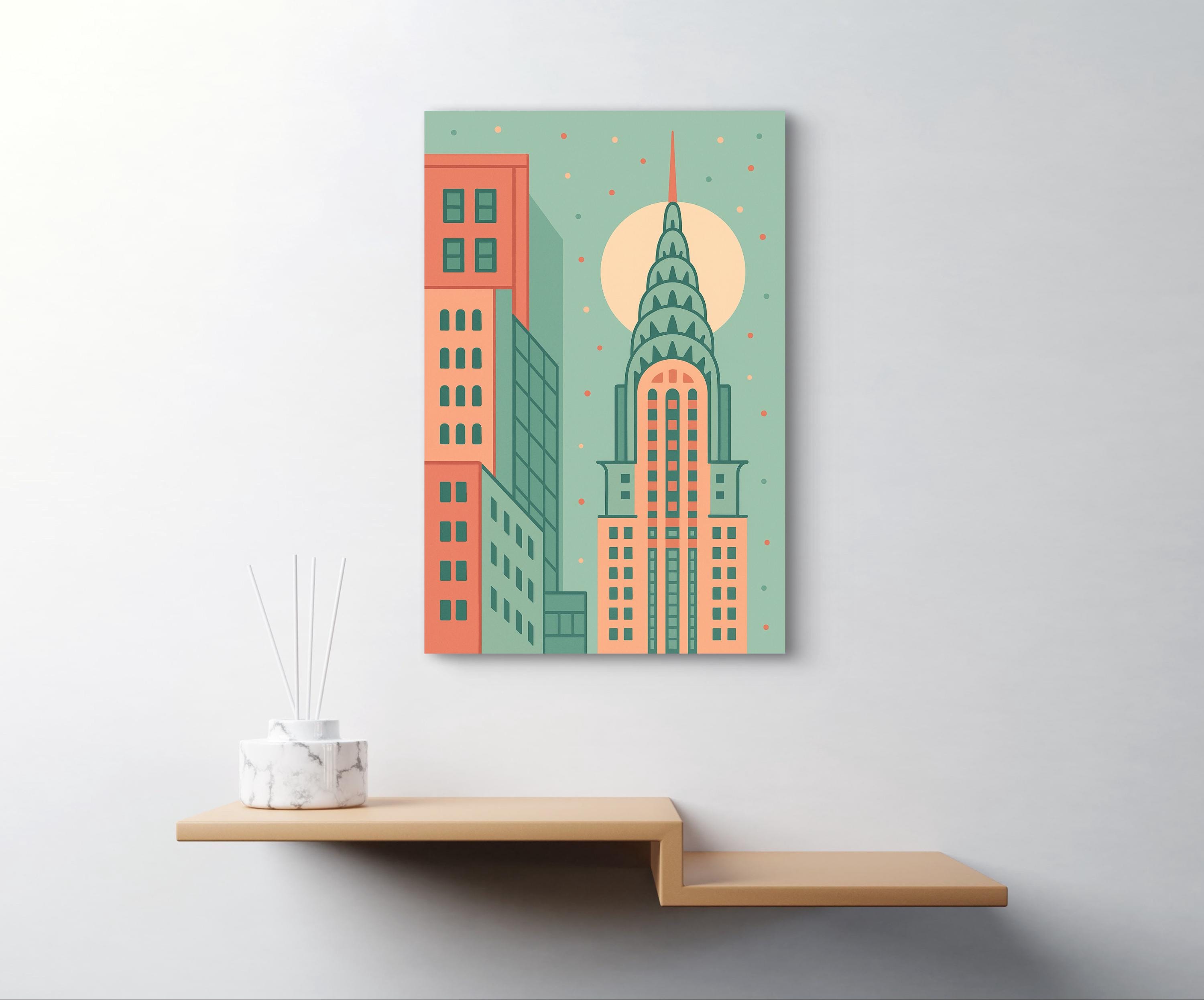 Empire State Building Wall Art Printable | New York City Digital ...