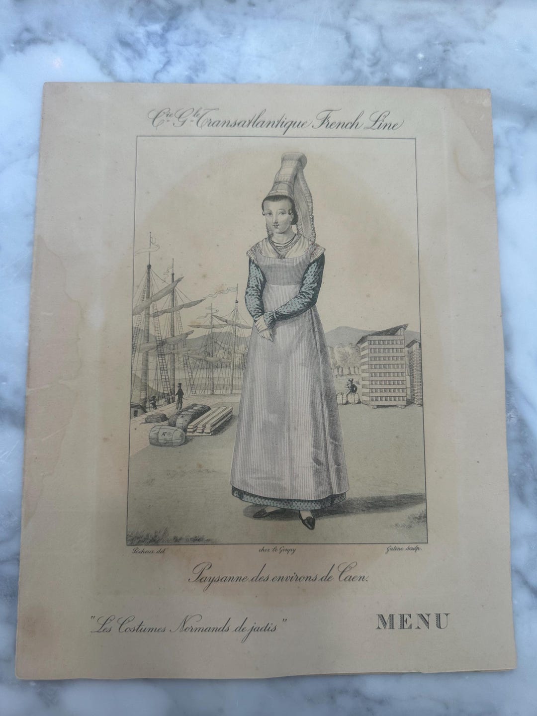 French Line MS Lafayette 1938 Menu Shipping Included - Etsy