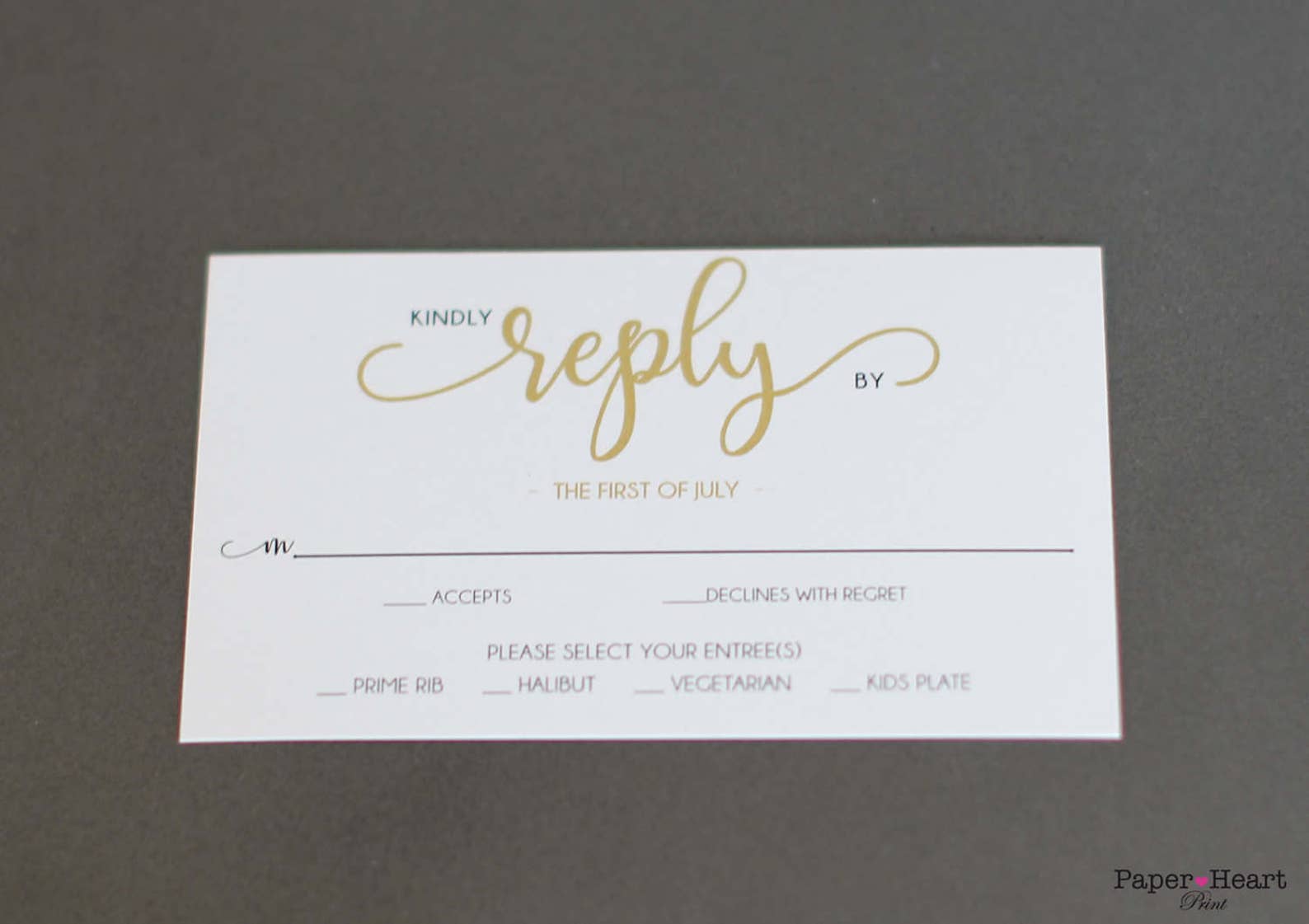 Script Wedding Invitation Set Custom Bride and Groom Names With RSVP ...
