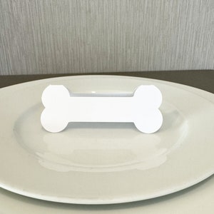 Bone Place Cards Pack, Blank Dog Bone Place Cards, Dog Party Place ...