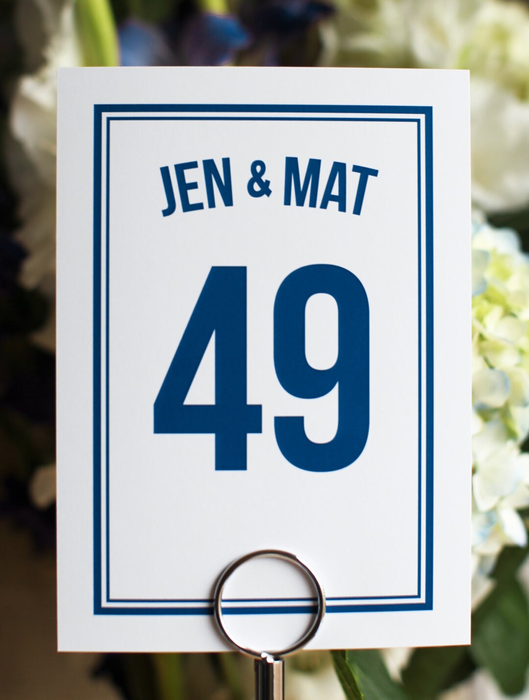 Sports Theme Wedding Table Names Numbers Customize Custom Simple ...