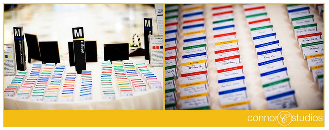 Wedding Metro Table Signs Number Three-sided Tented Custom - Etsy