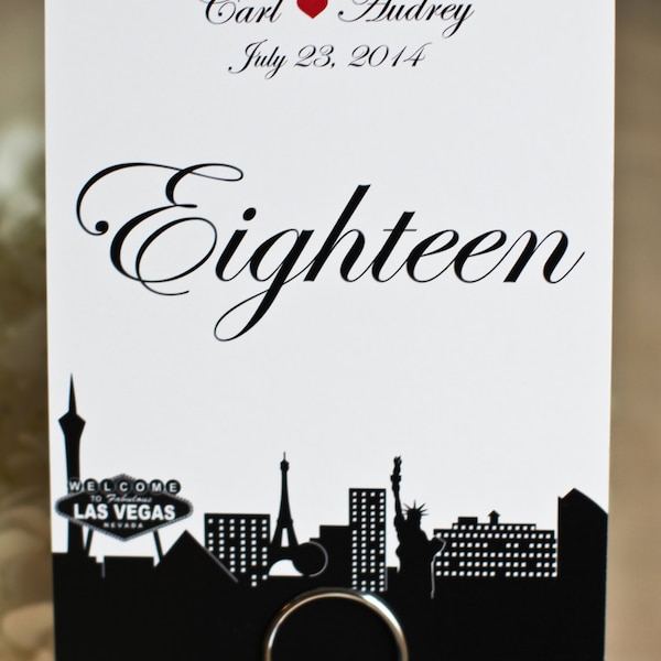 Las Vegas Table Numbers - Etsy