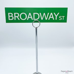 Wedding Green Street Signs Signs, Custom Street Sign, Table Name, Table ...