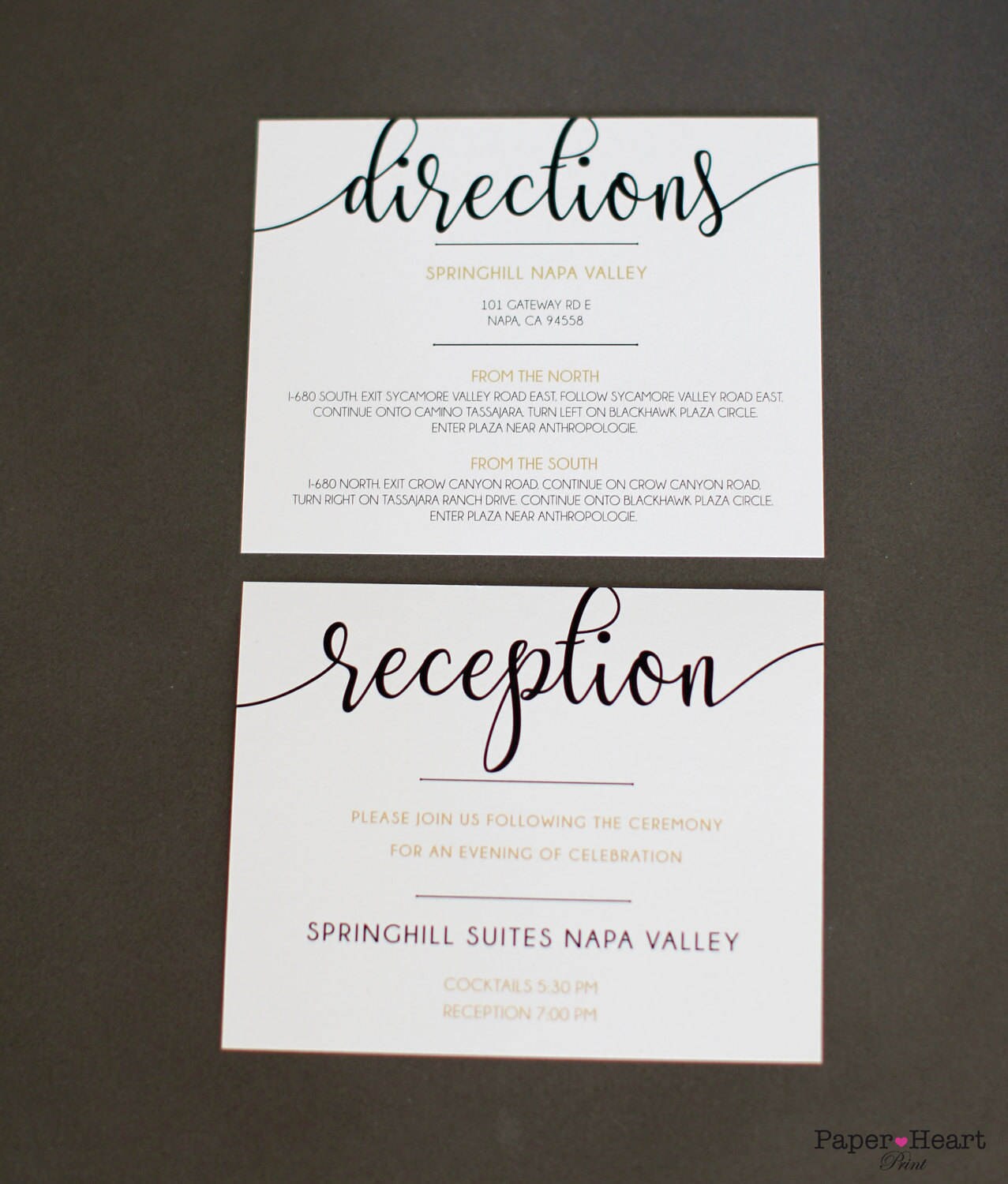 Script Wedding Invitation Set Custom Bride and Groom Names With RSVP ...
