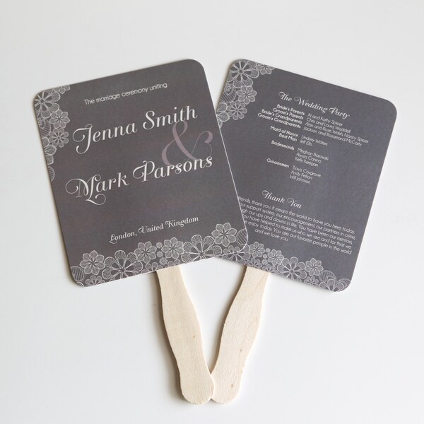 Wedding Fans - Etsy