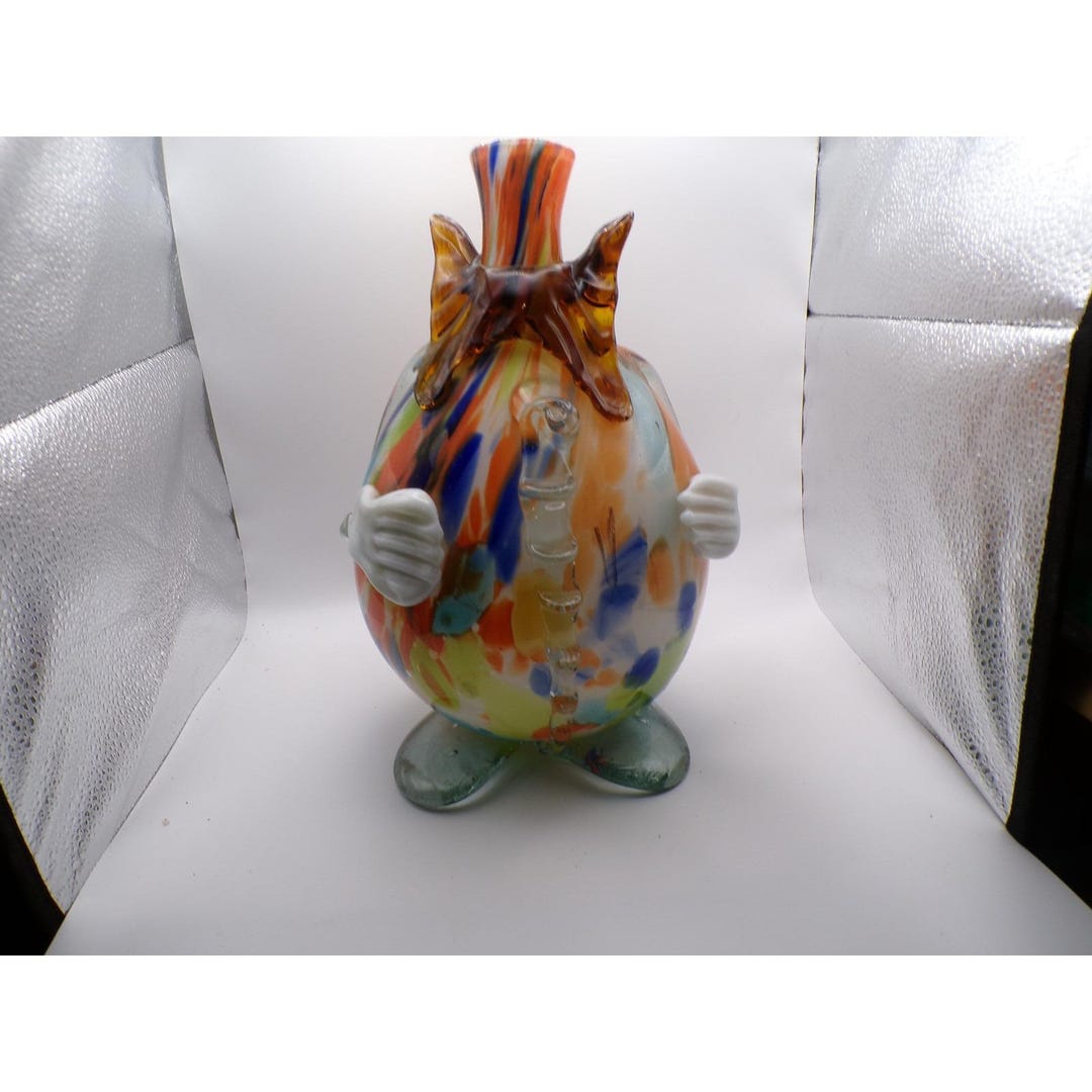 Brilliant Vintage Murano Clown Art Glass Vase Fun Whimsy - Etsy