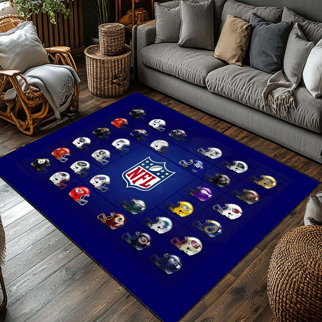 Hockey Rug, Hockey Team Logos, Rug,sport Rug, Young Room Rug, Boys Room ...