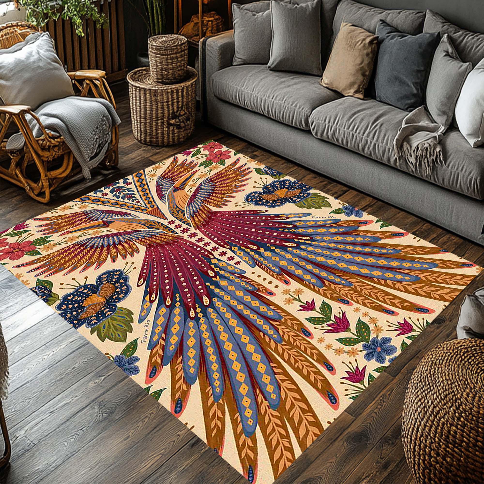 Phoenix Rug, Phoenix Bird Rug, Butterfly Rug Fantastic Rug, Firebird ...