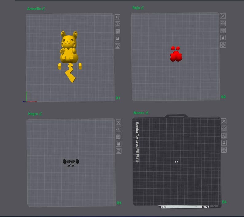 Pikachu STL Valentine Edition – Multipart Pokémon 3D Print Model – No ...