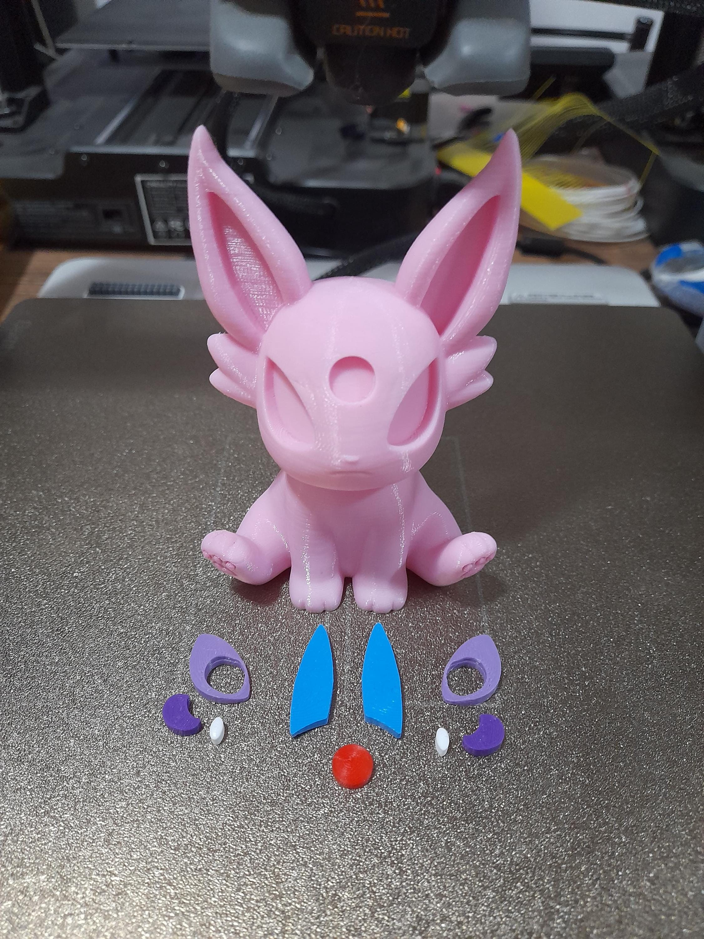 Espeon STL - Multipart Pokémon 3D Print Model - STL & 3MF Files Design ...