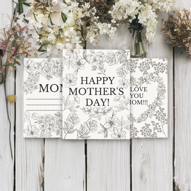 Mother’s Day Affirmation Coloring Pages | Printable Gift for Mom or ...