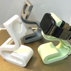 Apple Watch Stand STL | 3D Printable Charger Dock | No-support Print ...
