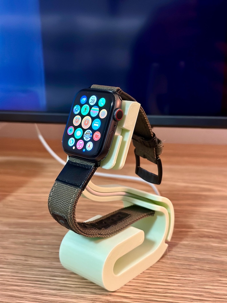 Apple Watch Stand STL | 3D Printable Charger Dock | No-support Print ...