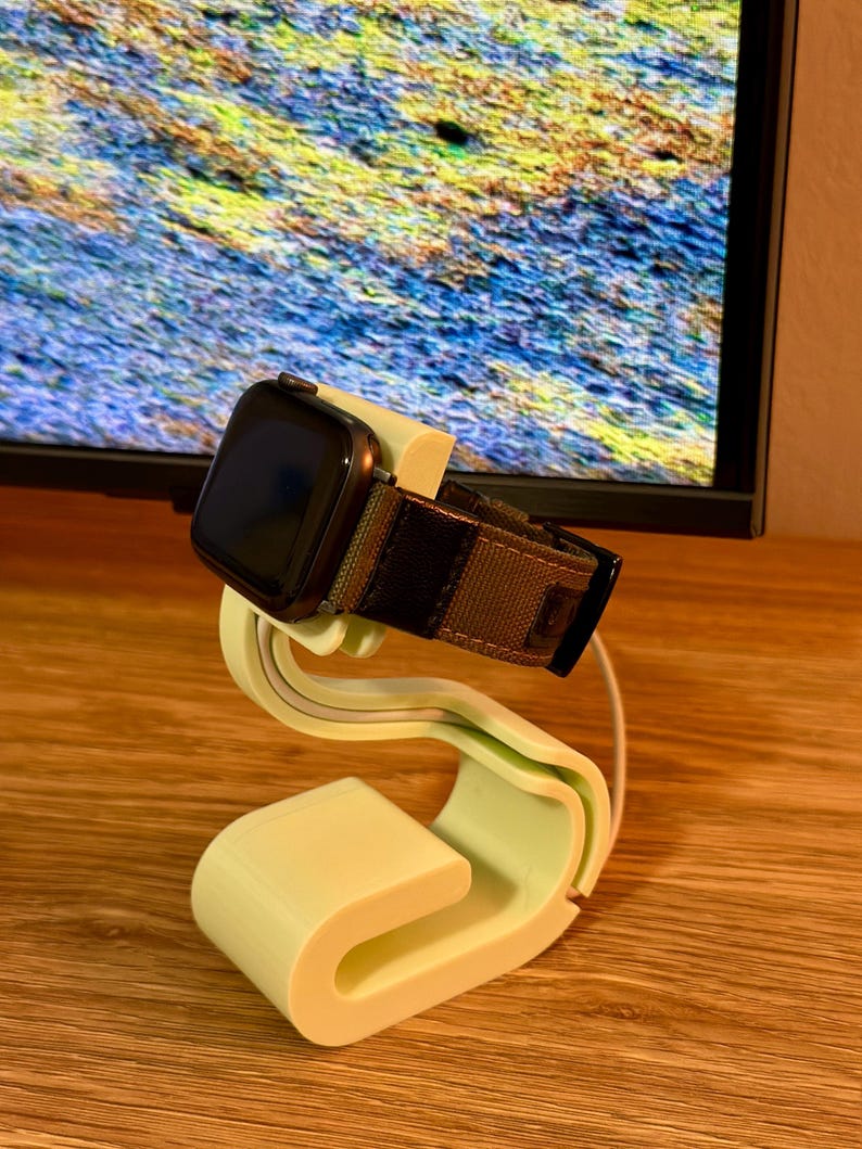 Apple Watch Stand STL | 3D Printable Charger Dock | No-support Print ...