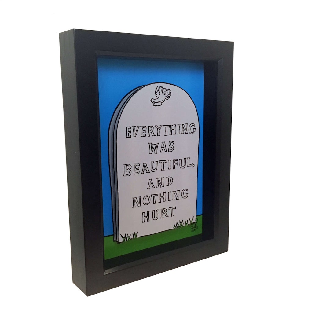 Kurt Vonnegut Quote Slaughter House Five 3D Art so It Goes Everything ...