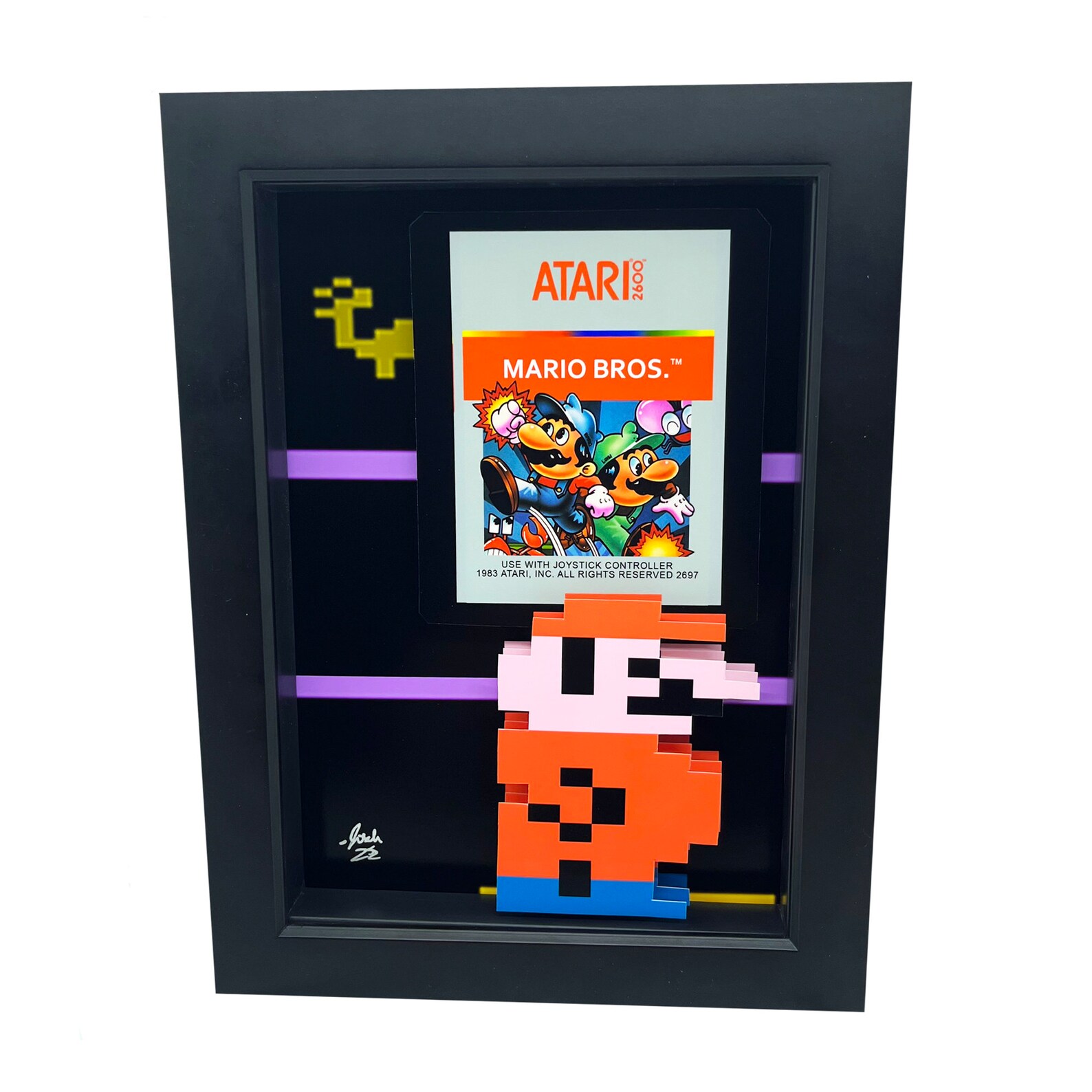 Atari 2600 Art Mario Bros Art Atari Art Atari Games 3D Art - Etsy