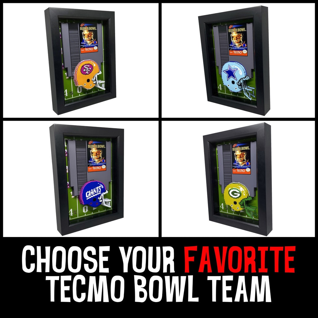 Tecmo Bowl Nintendo Art NFL Helmet 3D Art 8 Bit Art NFL Art - Etsy