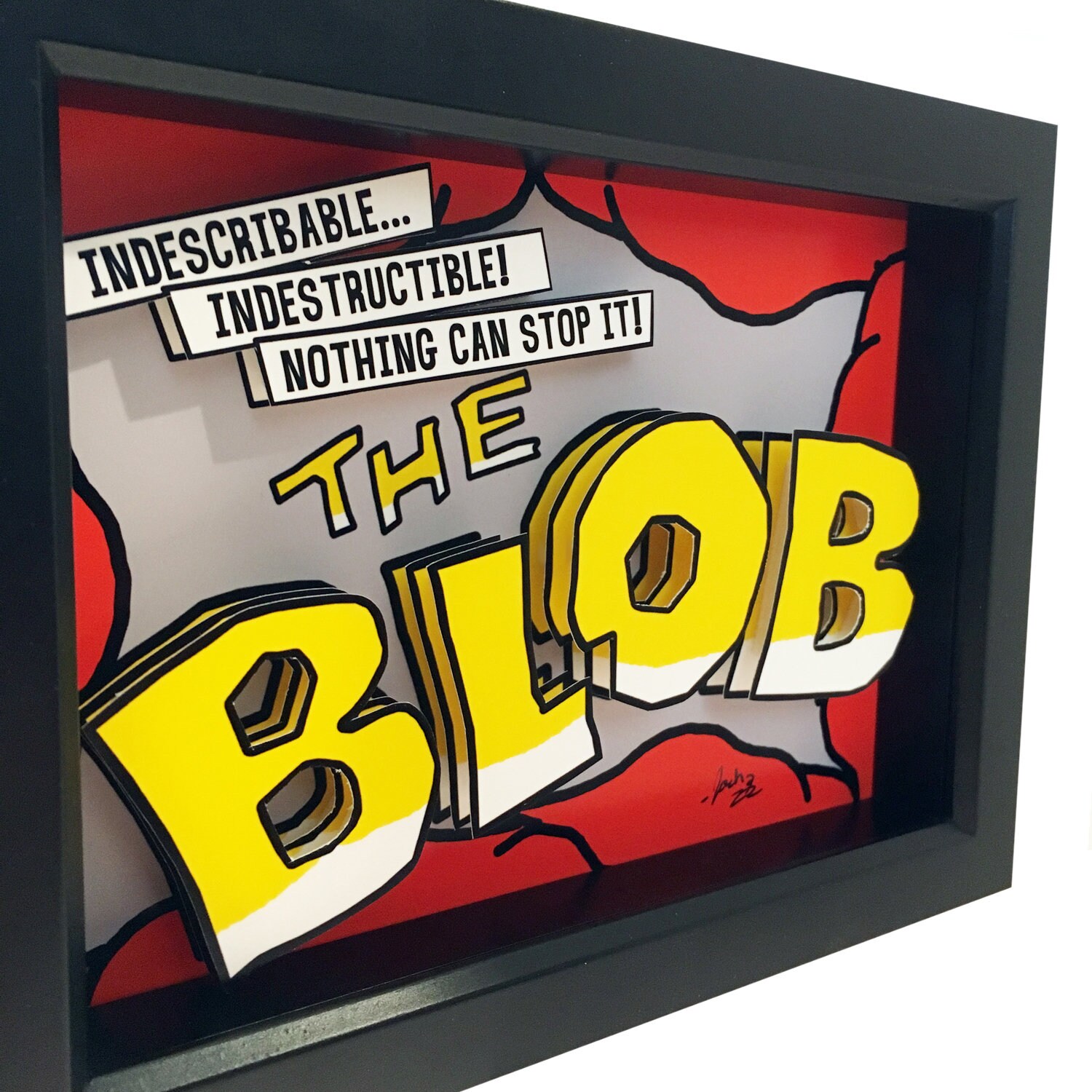 The Blob Horror Art The Blob Print The Blob 1958 Poster The | Etsy