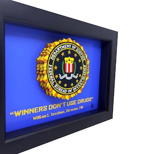 Winners Don't Use Drugs 3D Arcade Art Print, Framed Game Room Sign - Etsy