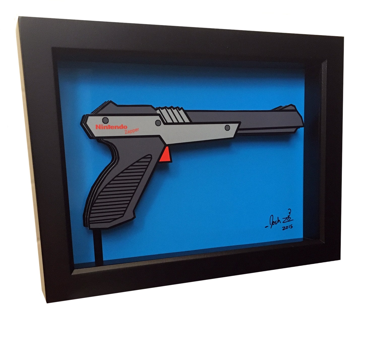 Retro Video Game Art Nintendo Zapper Gun Art 3D Art Nintendo - Etsy