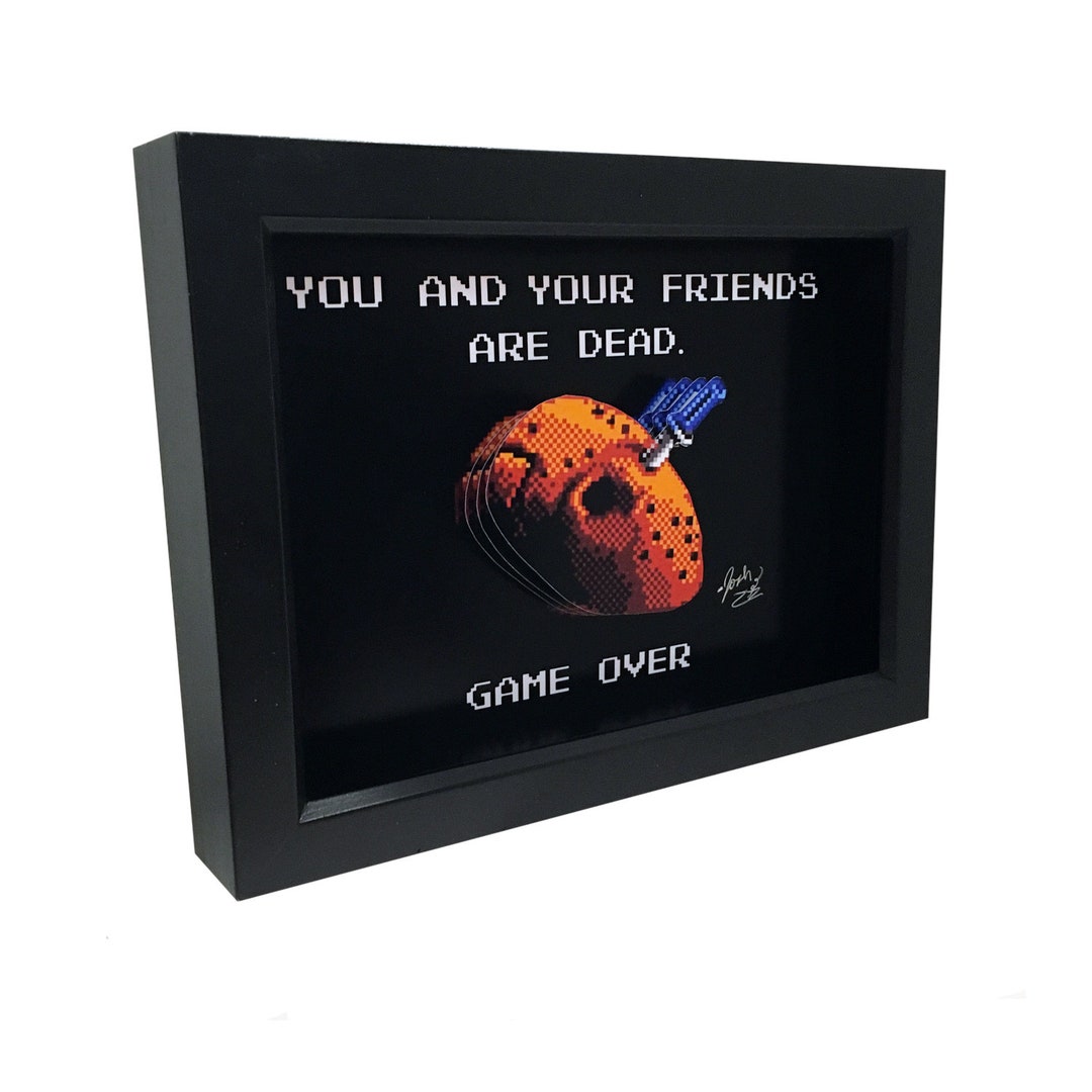 8 Bit Jason Voorhees Art Video Game Art 3D Art Jason Mask Nintendo Art ...