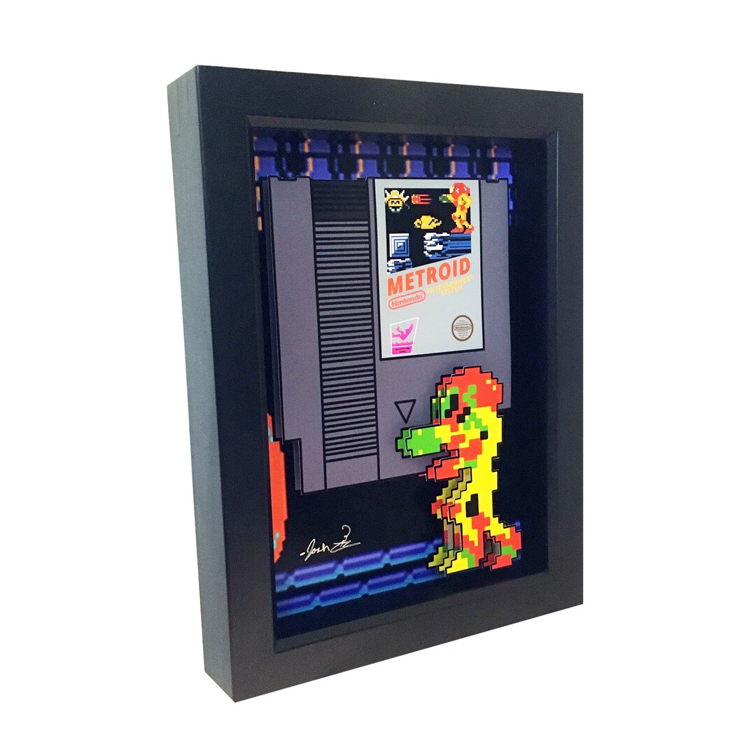 Metroid Art Nintendo Art Print NES Art Pixel Art Nintendo 3D Art Retro ...