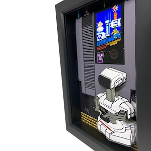 Nintendo ROB 3D Art: Gyromite NES Game Shadow Box - Etsy