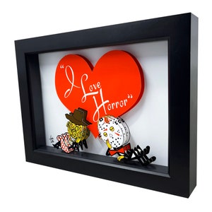 Horror Lover I Love Horror Love 3D Art Horror Decor Horror Art Prints ...