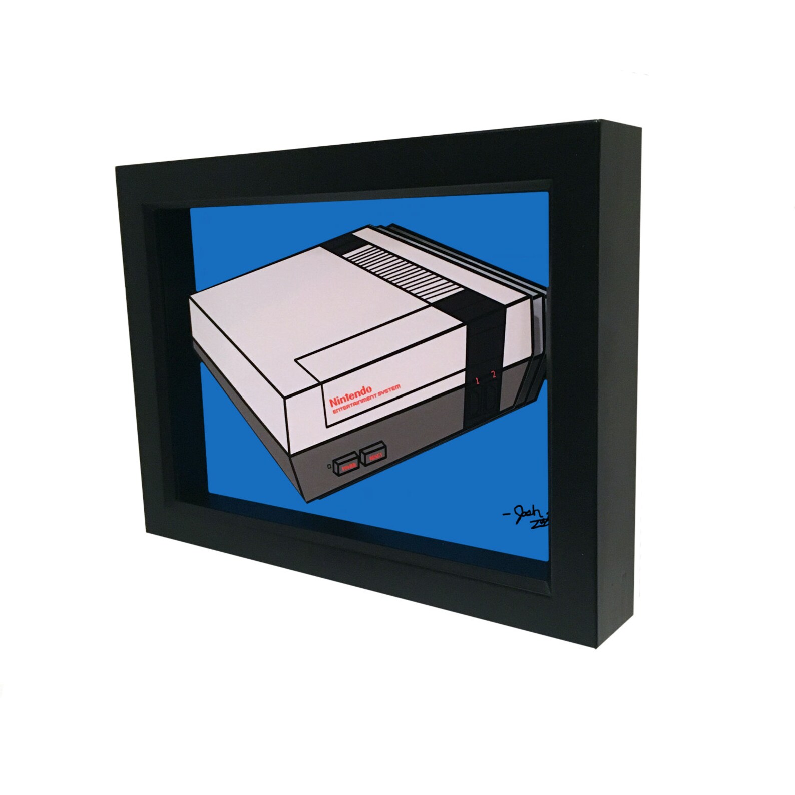 Nintendo Entertainment System Art NES Console Art Nintendo - Etsy