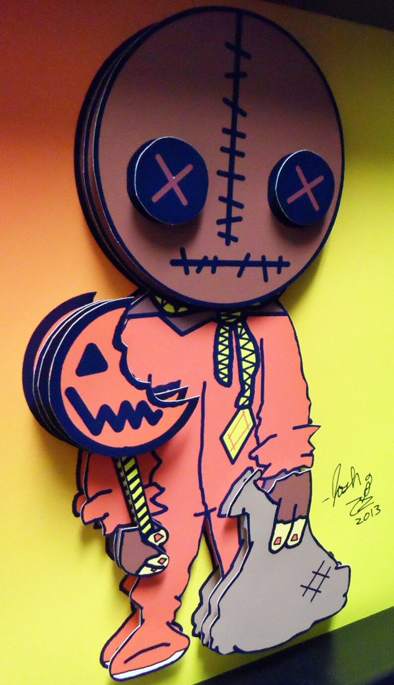 Trick R Treat Sam Horror Art Sam Hain Print Horror Movie Art - Etsy