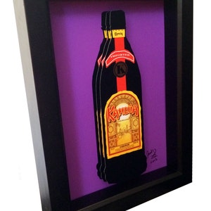 Kahlua Bottle 3D Pop Art: Framed Liquor Decor - Etsy
