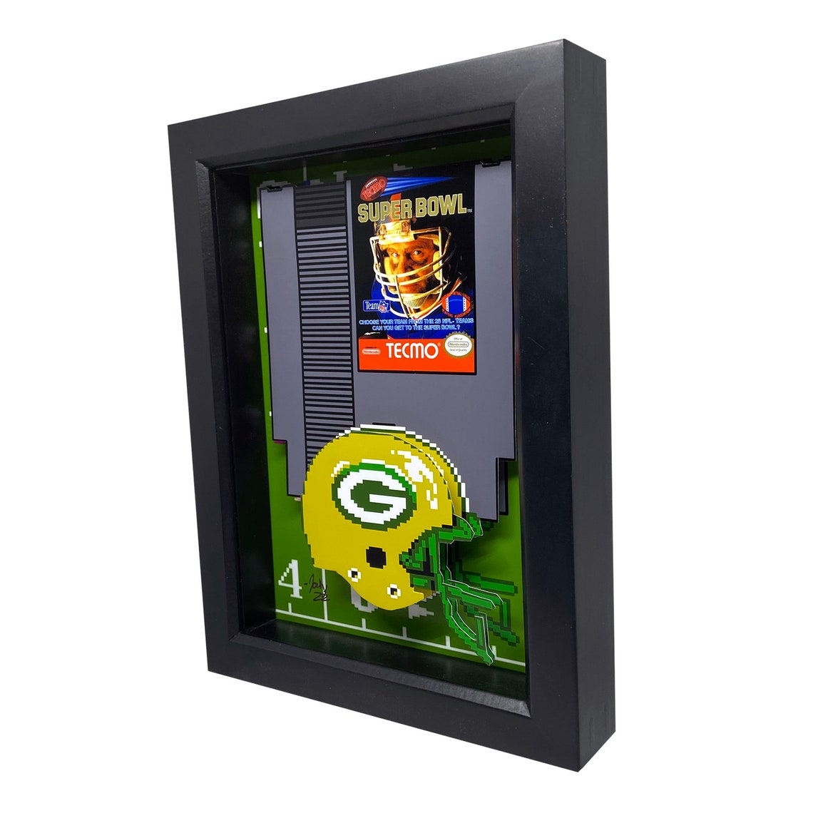 Tecmo Bowl Nintendo Art NFL Helmet 3D Art 8 Bit Art NFL Art | Etsy