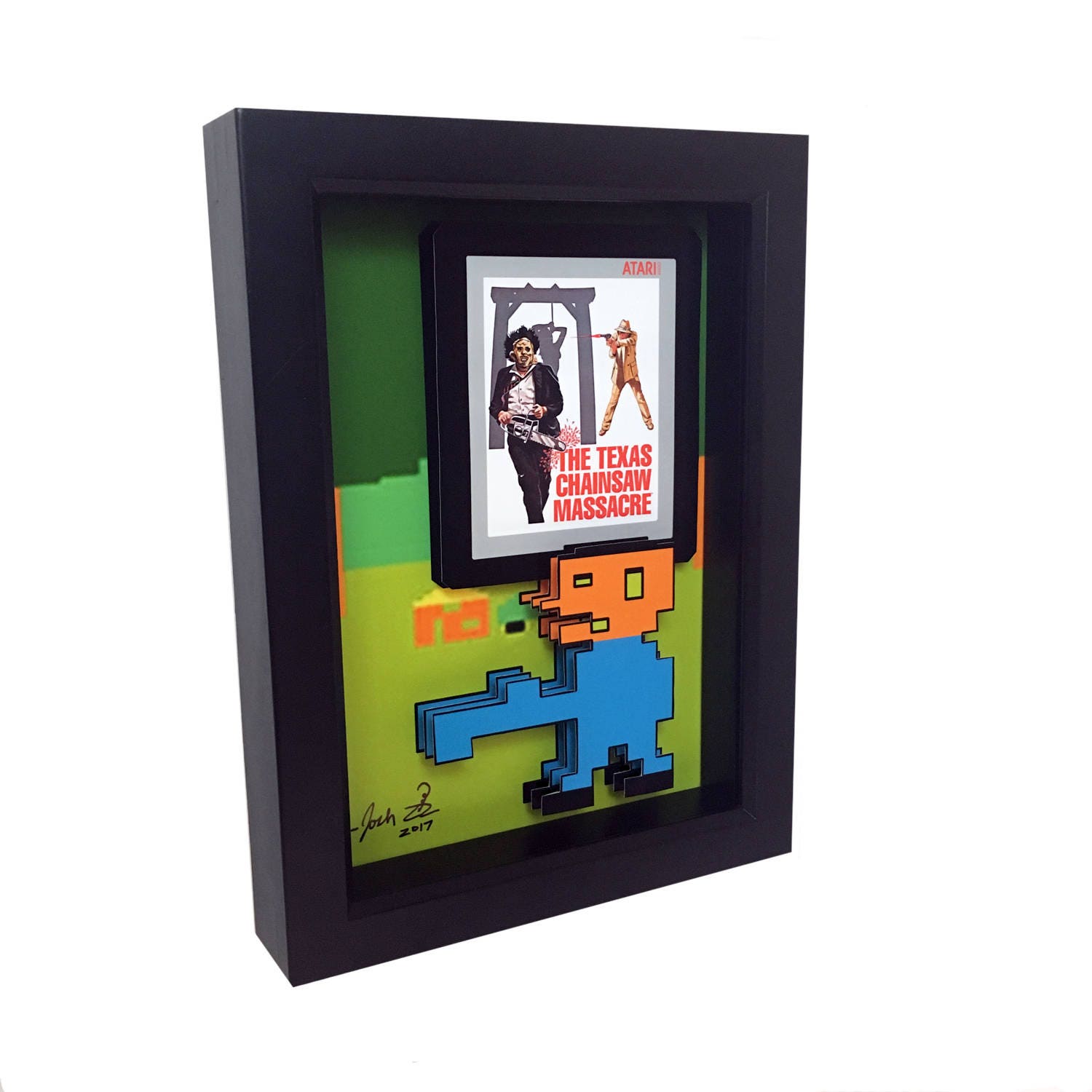 Atari 2600 Game Art Leatherface Art Texas Chainsaw Massacre | Etsy