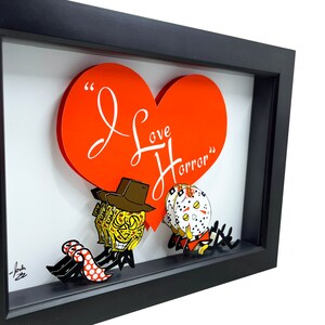 Horror Lover I Love Horror Love 3D Art Horror Decor Horror Art Prints ...