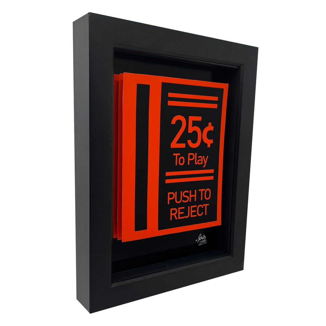 3D Arcade Coin Slot Art: Retro Video Game Room Decor - Etsy