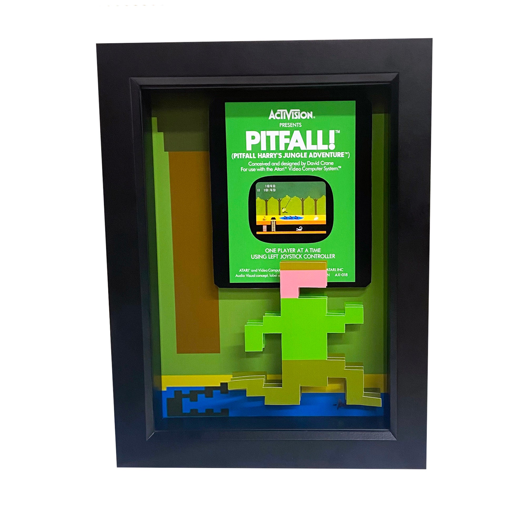 Atari Pitfall Harry 3D Art Atari 2600 Game Art Atari Video | Etsy