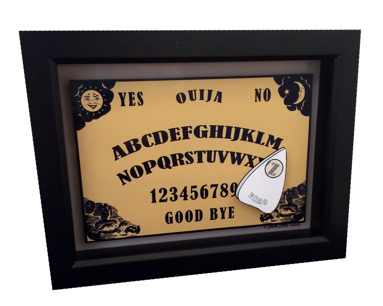 Ouija Board Print Quija Board Art Dark Decor Horror Decor 3D - Etsy