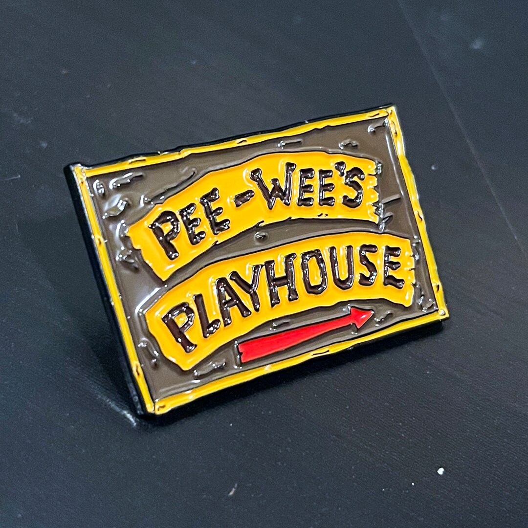 Pee Wee Herman Pee Wee's Playhouse Sign Enamel Pin Pee Wee - Etsy Australia
